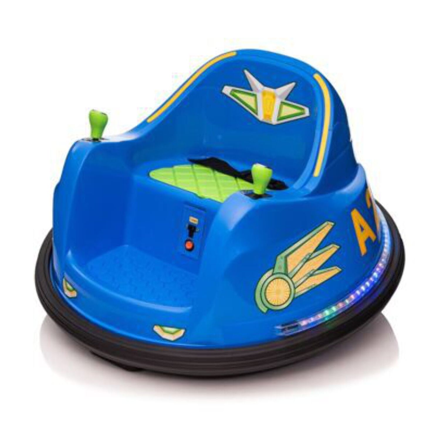 Fun and Safe 6V Kids Bumper Car Ride On Toy with Roller Caster Design ...
