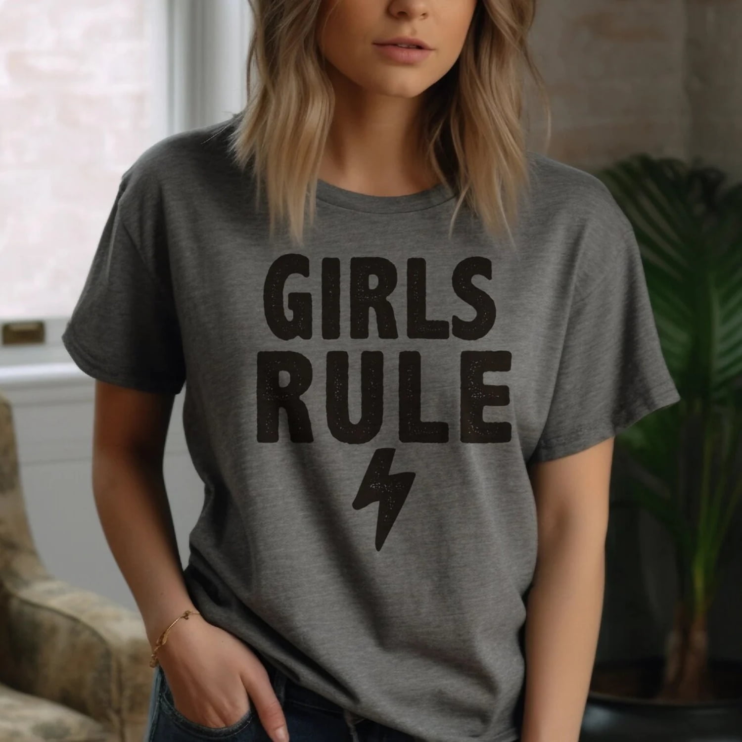 Fun And Sarcastic T Shirt Girls Rule T Shirt Girl Power T Shirt Boss T Shirt Females