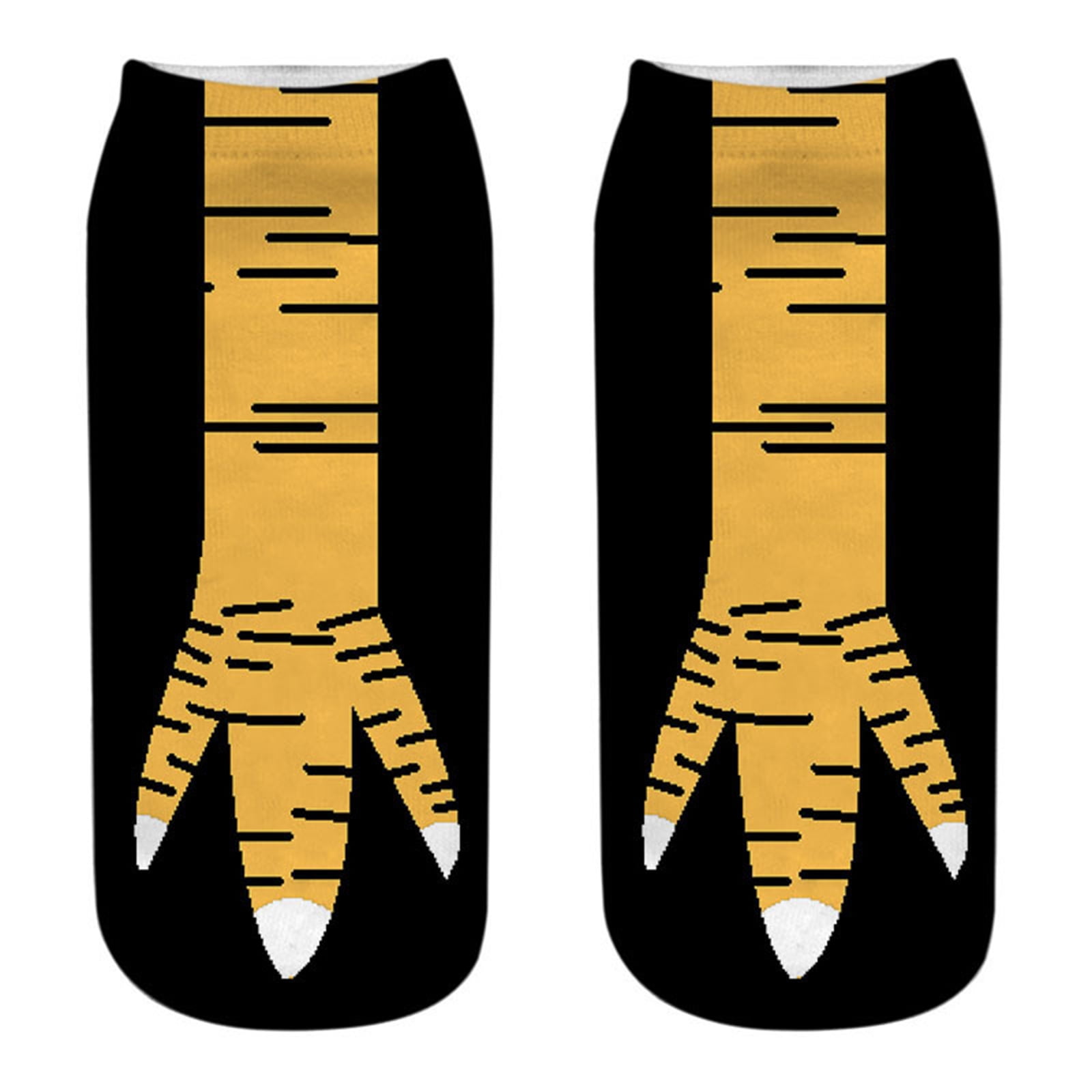 Fun and Unique Printed Chicken Claw Pattern Ankle Socks for Parties and ...