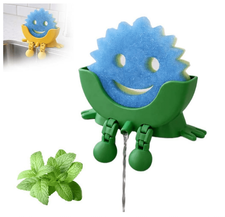 Fun smiley face sponge holder for kitchen sink | 3D-printed storage ...
