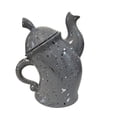 Fun upside-down butt pattern mug with lid – Creative speckled ceramic ...
