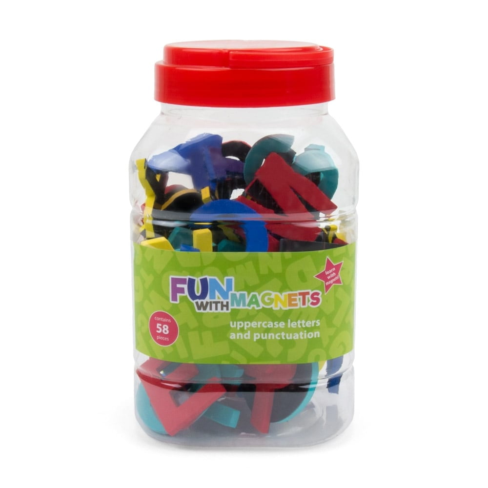 Fun with Magnets 58 Uppercase Magnetic Foam Letters + Punctuation ...