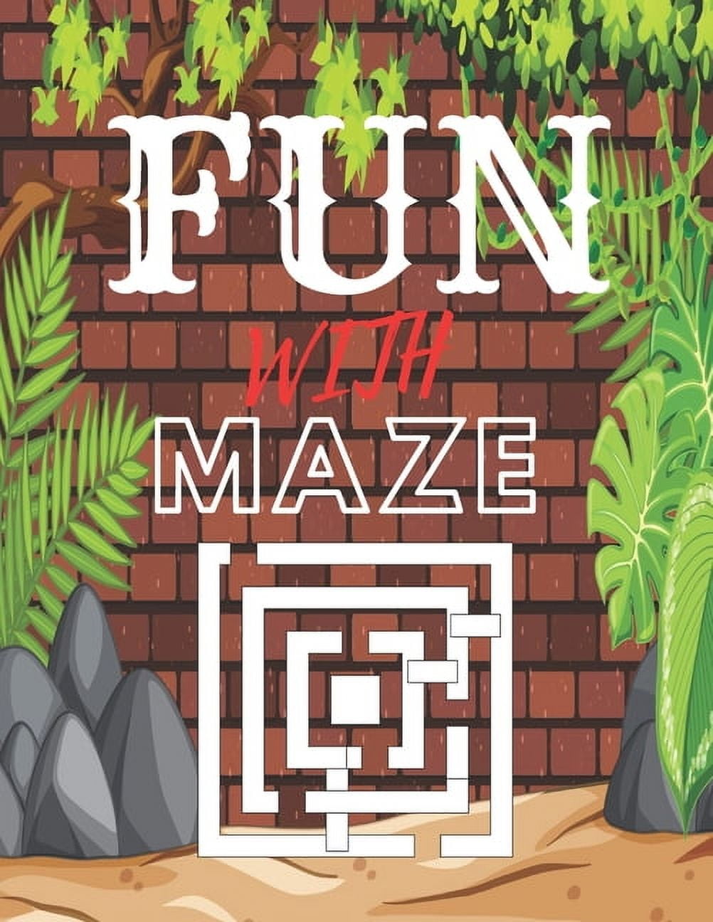 Fun with Maze: A challenging and fun maze for kids by solving mazes (Paperback) - Walmart.com