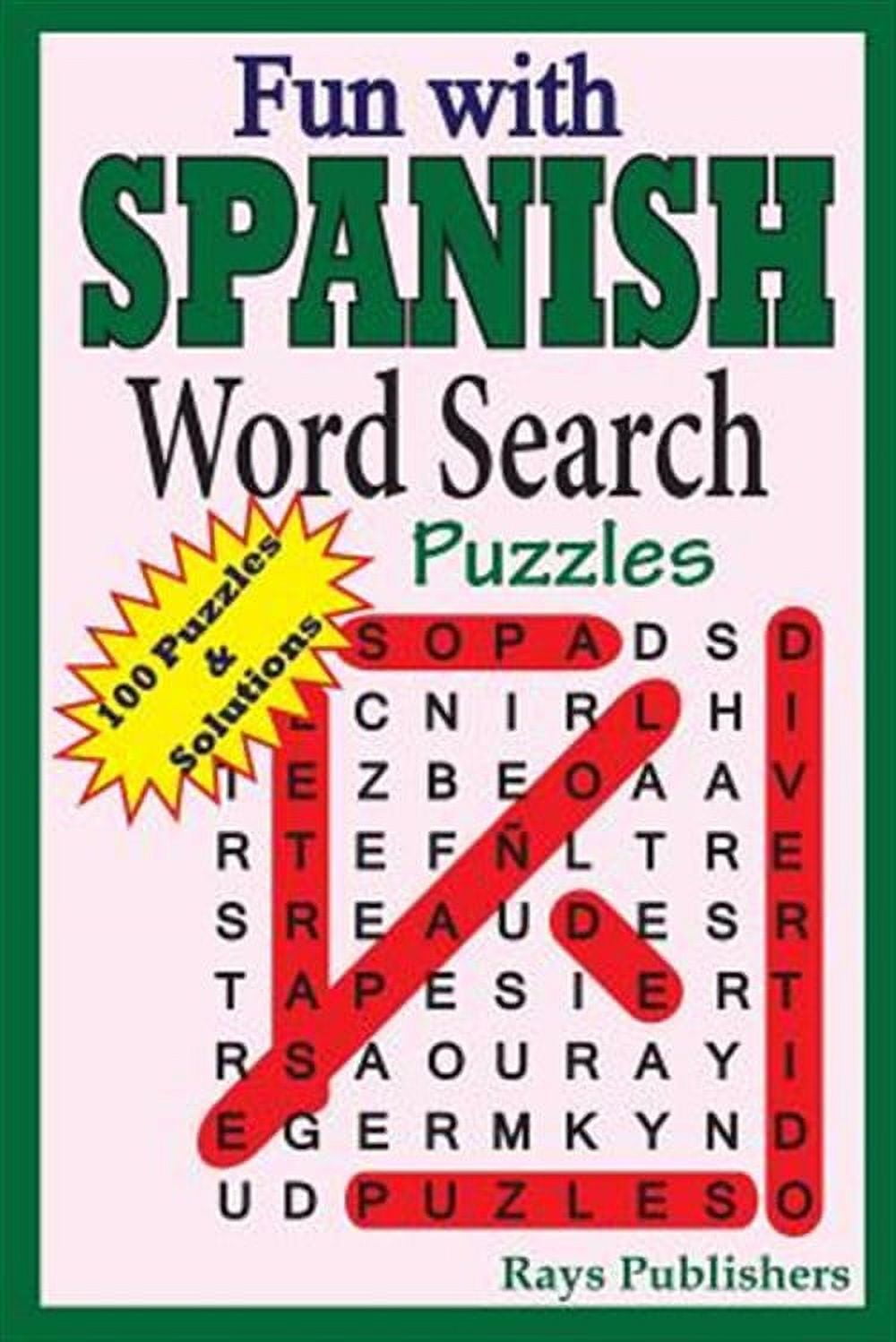 Fun with Spanish - Word Search Puzzles - Walmart.com