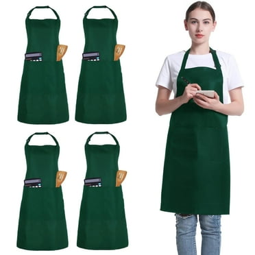 2 Pack Adjustable Black Aprons for Men & Women - " Never Give Up ...