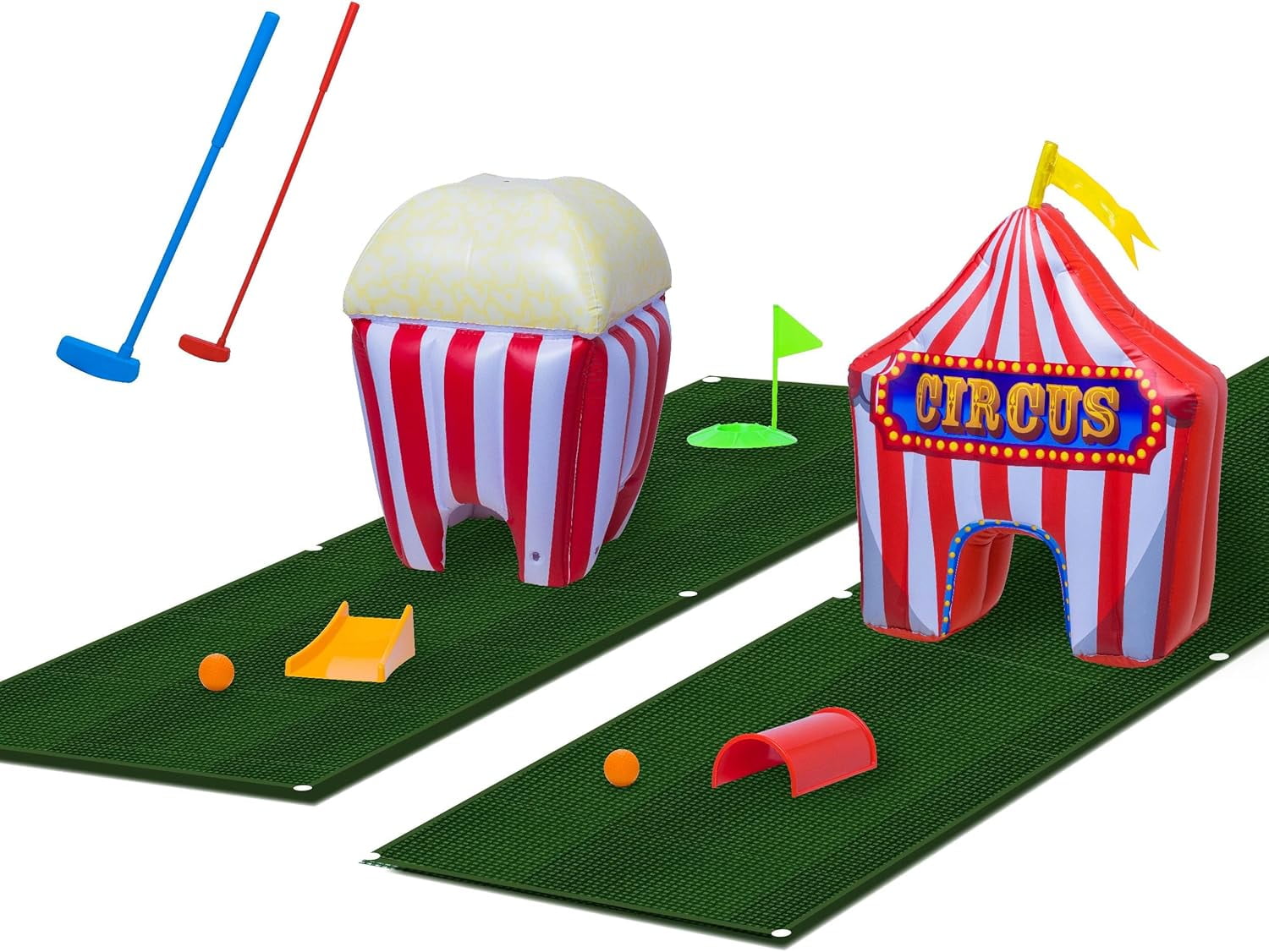 FunPark Inflatable Mini Golf Set - 13-Piece Kids Golf Course - Walmart.com