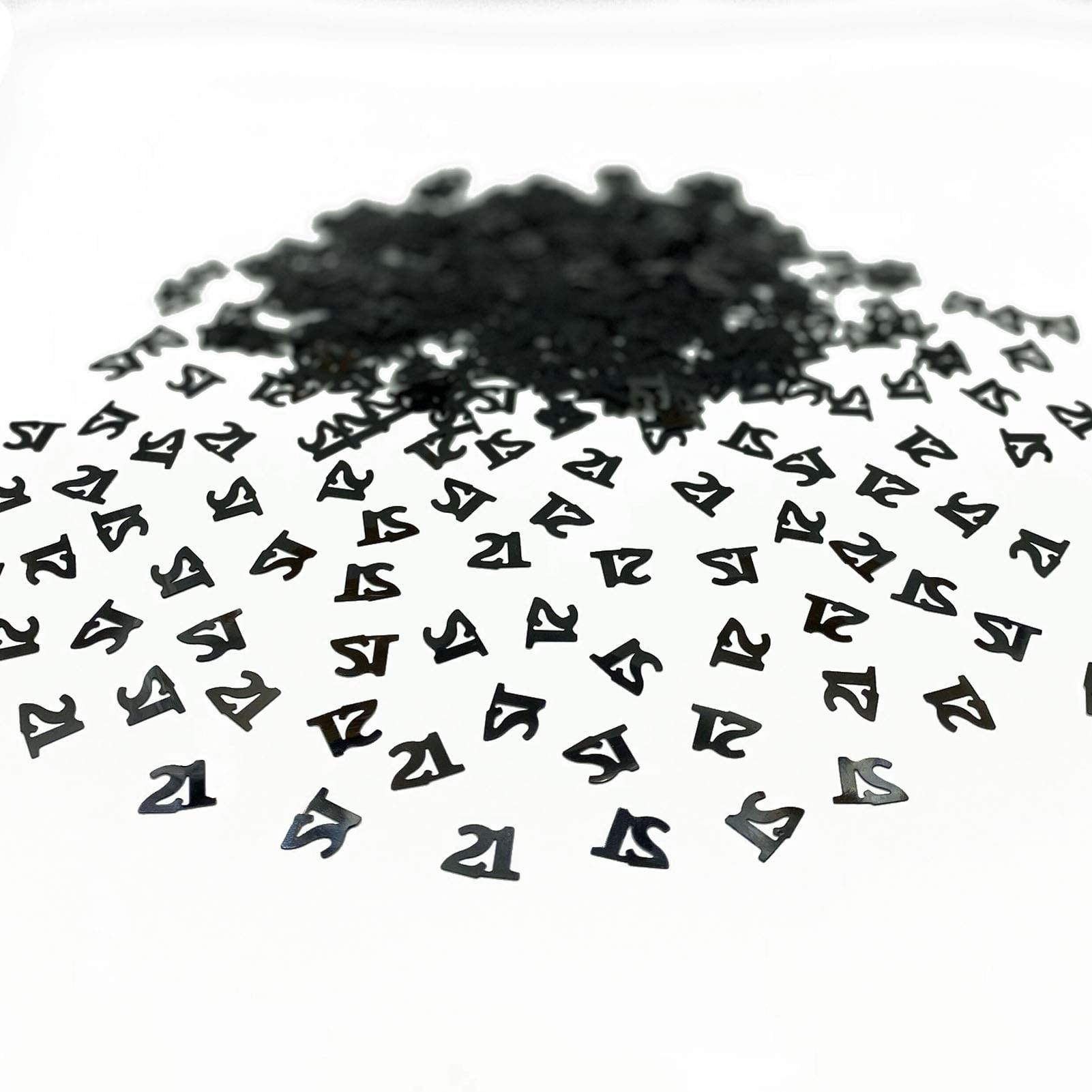 FunPartyArt 21 Confetti Number Metallic Table Decoration Confetti for ...