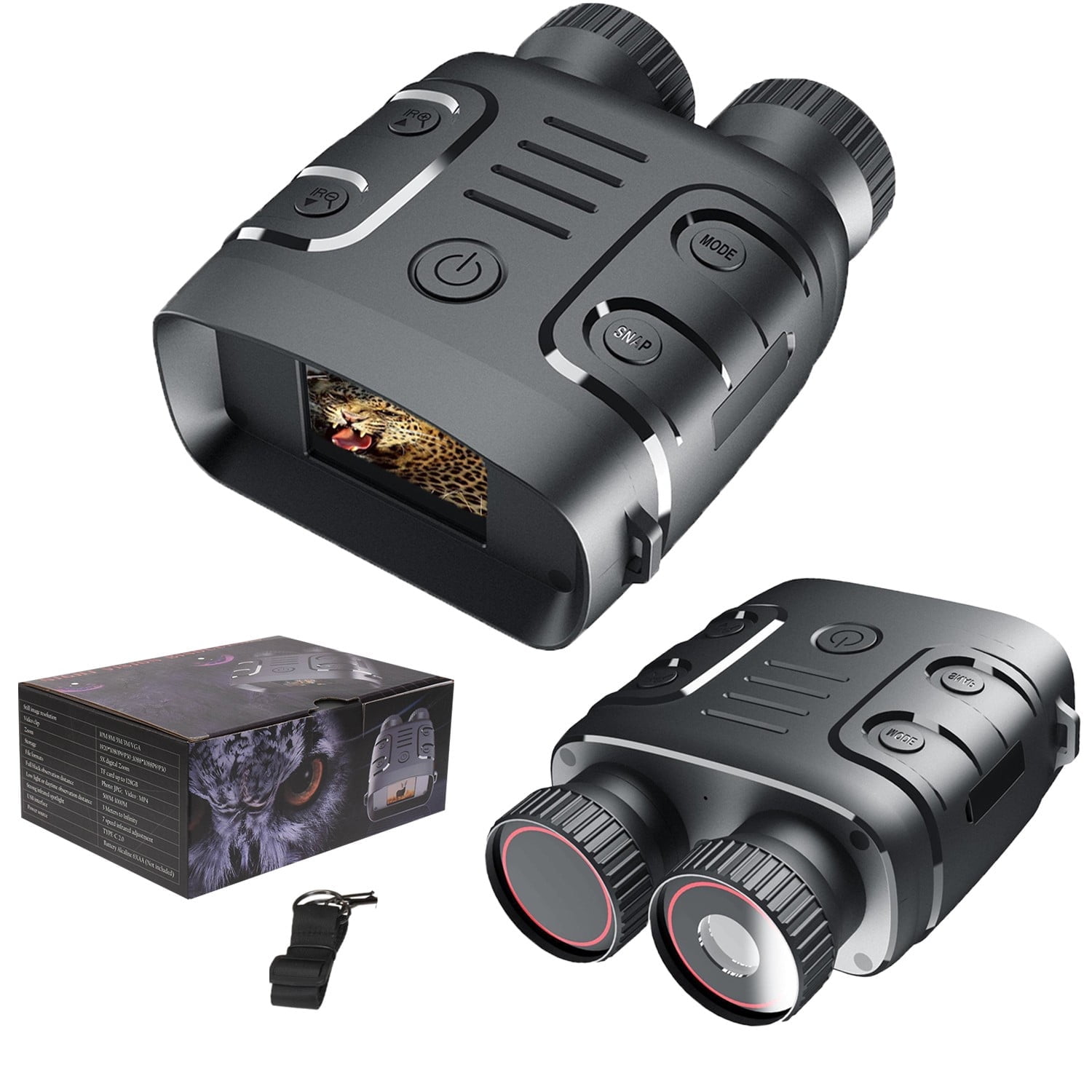 FunTop Night Vision Goggles for Adults, 1080p HD Digital Infrared ...