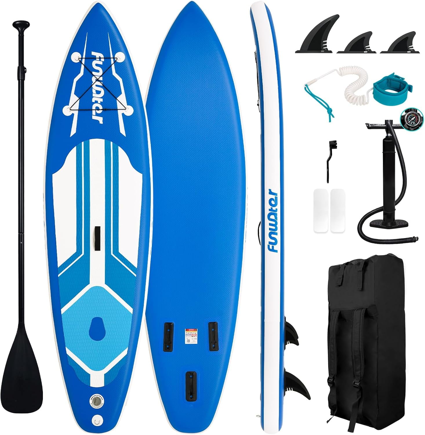 FunWater Inflatable Ultra-Light Stand Up Paddle Board for All Skill ...