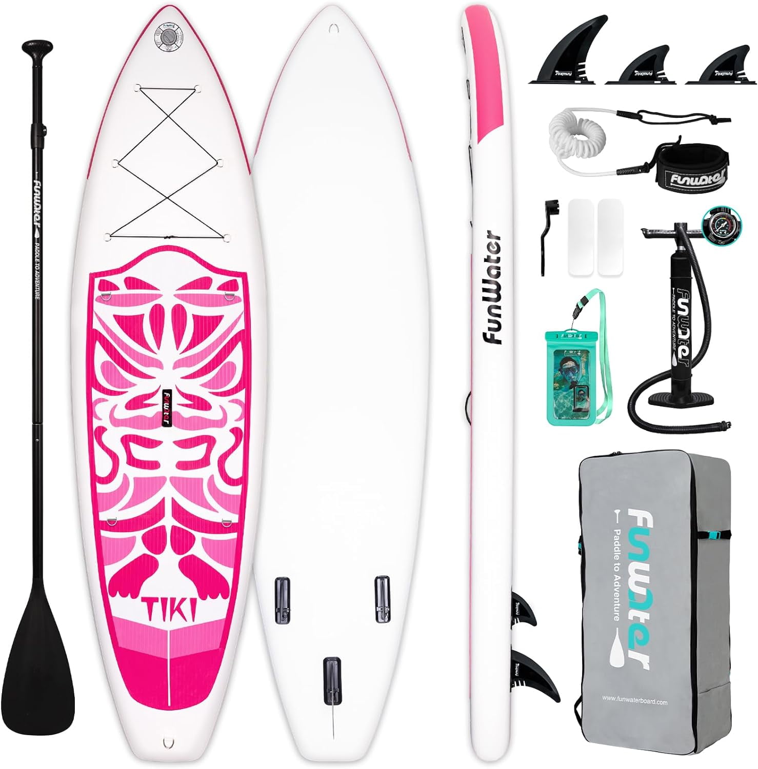 FunWater Inflatable Ultra-Light Stand Up Paddle Board for All Skill ...