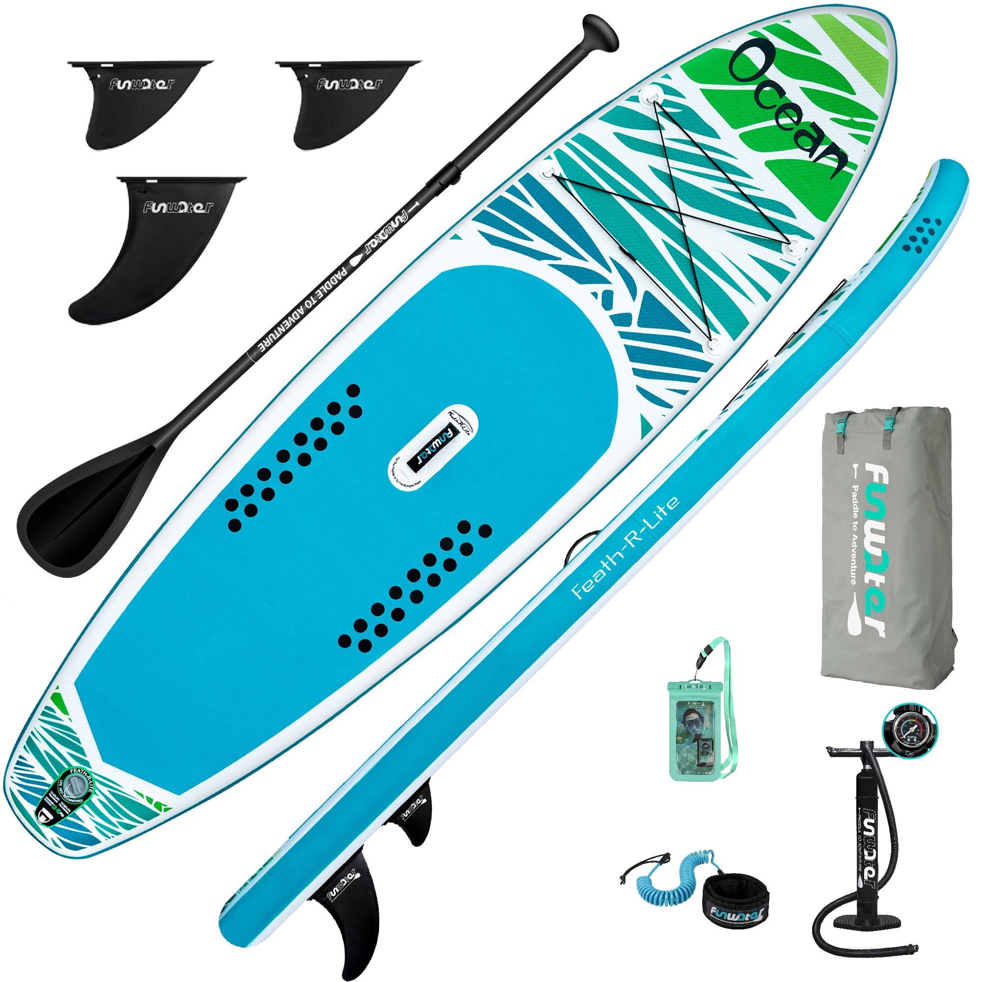 FunWater SUP Stand Up Paddle Board 10'6"x33''x6'' Inflatable ...