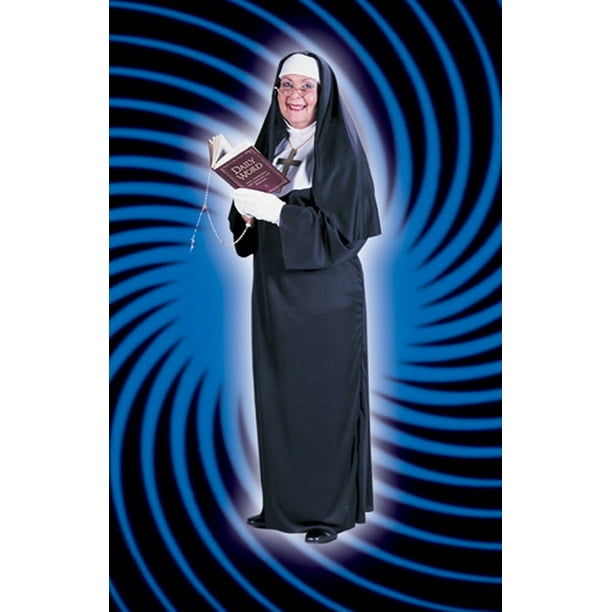 FunWorld Adult's Womens Mother Superior Head Nun Costume Plus 16-24 ...