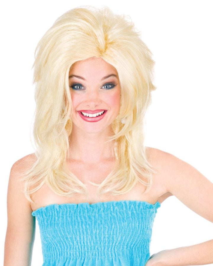 FunWorld Costumes Adult Womens Blonde Midwest Momma Big Texas Hair Wig ...