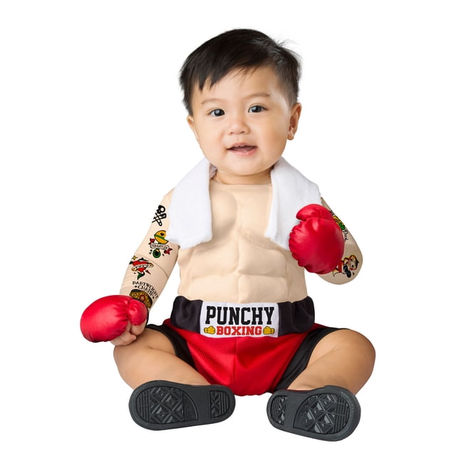 FunWorld Costumes Child's Lil Boxing Bruiser Baby Costume Medium 12-18 ...