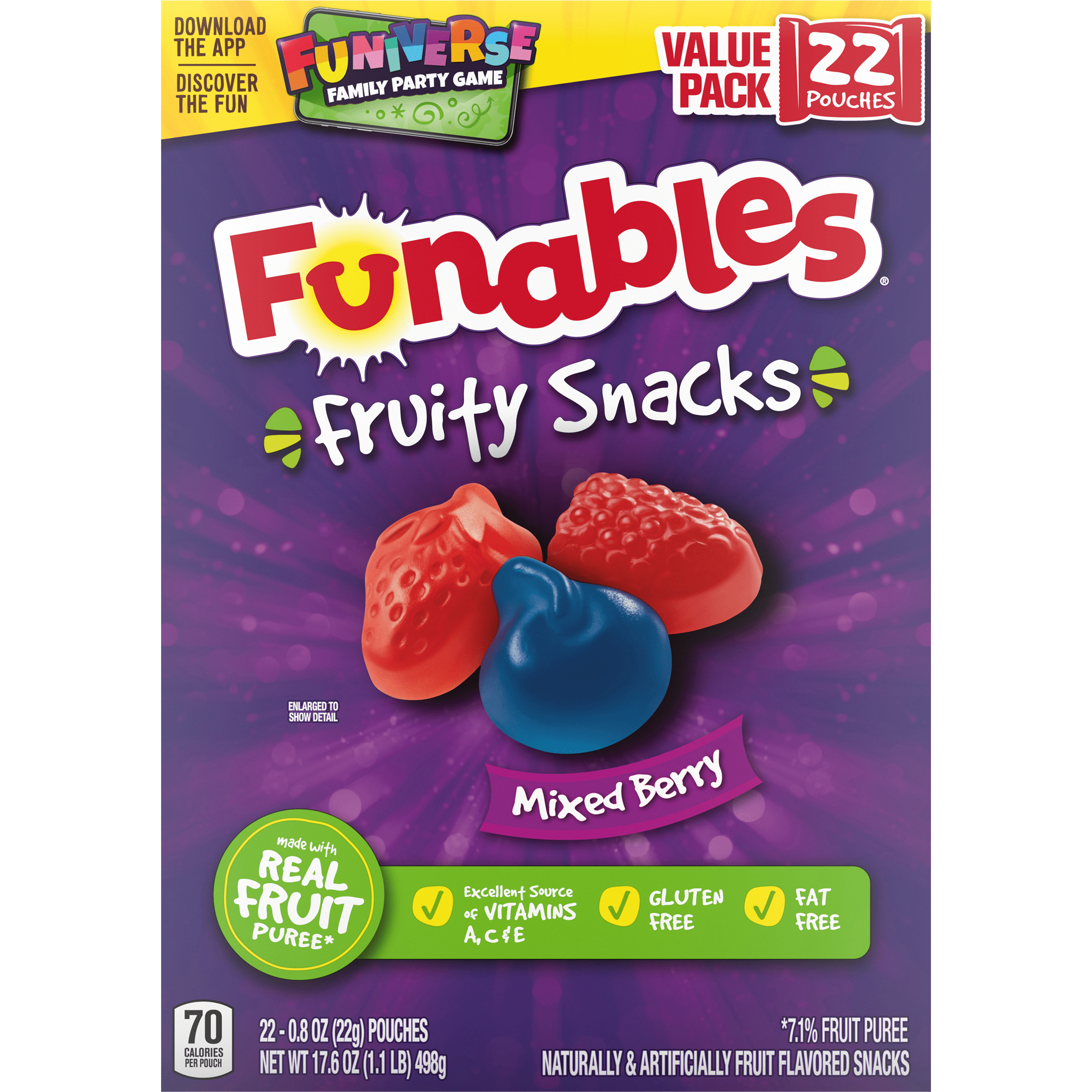 Funables Fruit Snacks in Snacks, Galletas y Patatas Fritas - Walmart.com