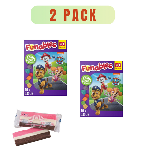 Funables Fruity Snacks PAW Patrol 10 Count Pouches, 0.8 oz Each, 2 Pack ...