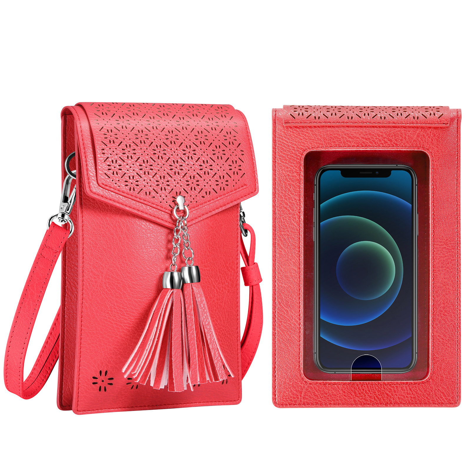 Deago Lightweight Leather Phone Purse, Small Crossbody Bag Mini Cell ...