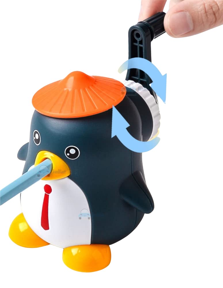 Funblast Sharpener For Kids - Penguin Shaped Pencil Sharpener, Table ...
