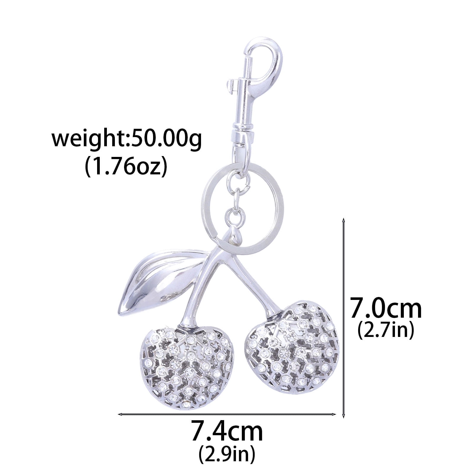 YANONELRY Keychain Cherry Bag Charms Purse: Key Chains Women Cute - Car ...