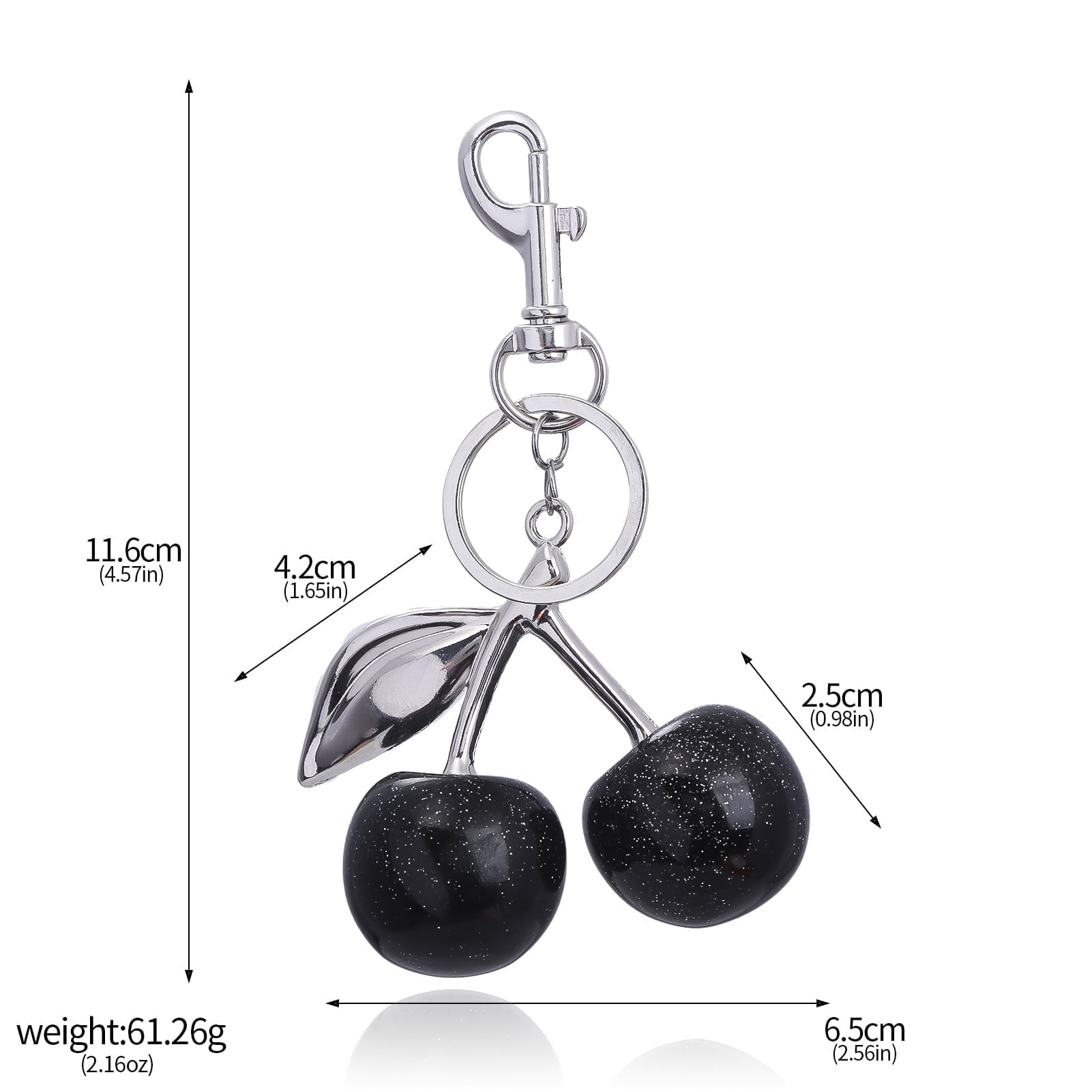 YANONELRY Keychain Cherry Bag Charms Purse: Key Chains Women Cute - Car ...