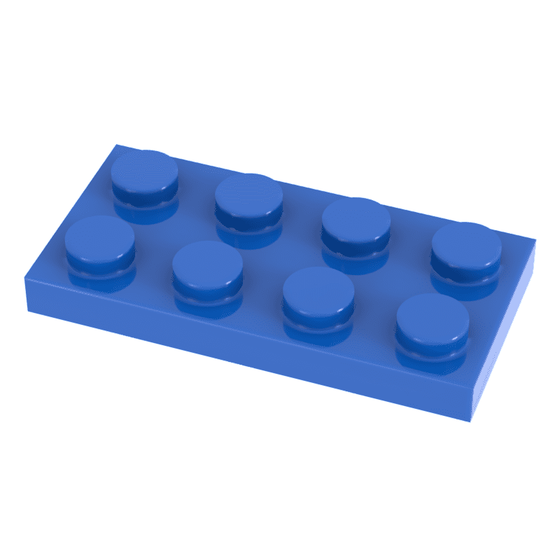 [Funbrick] 50pcs Plate 2x4 3020 Compatible with Famous Brand Building ...