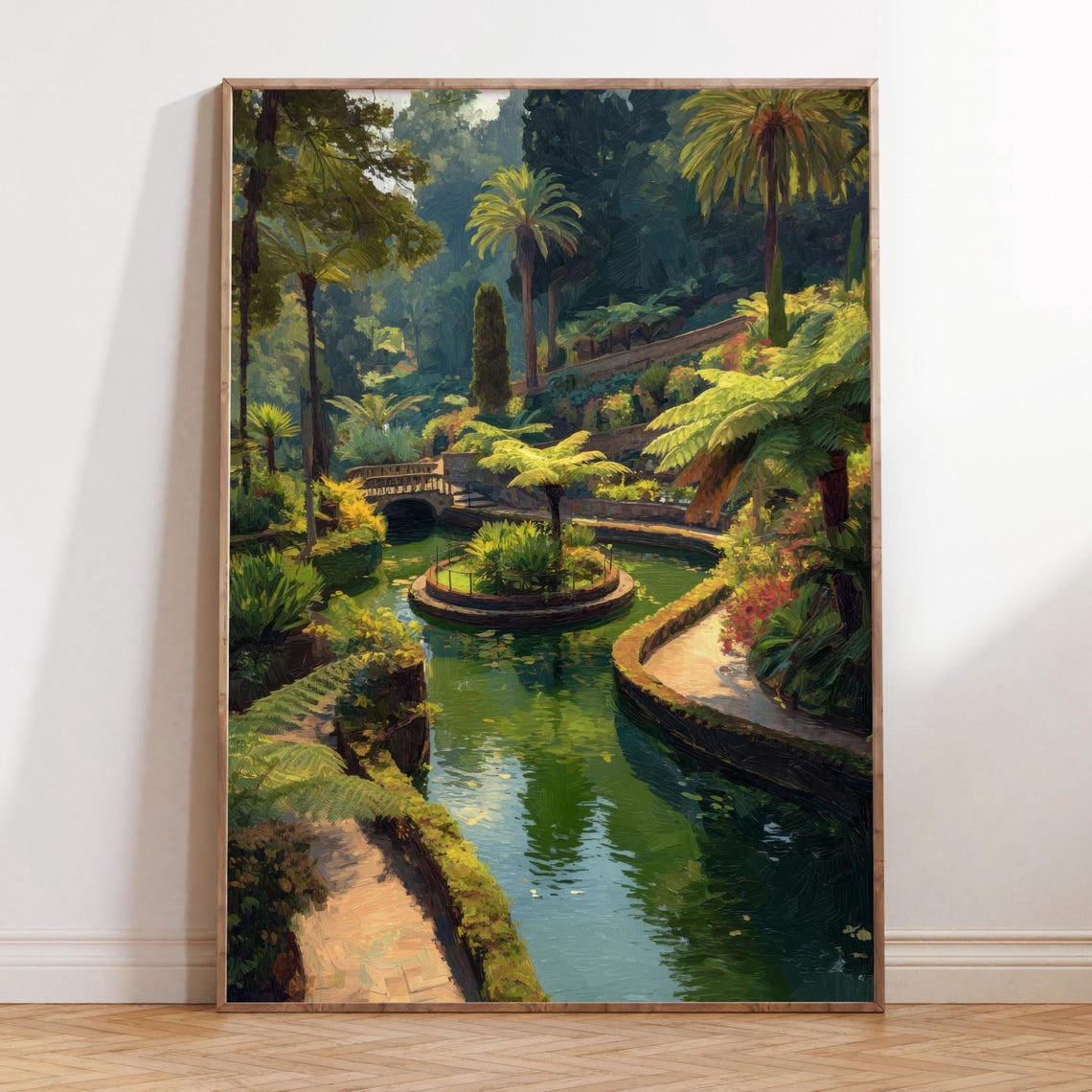 Funchal Madeira Island Portugal Garden Landscape Wall Art, Unframed ...
