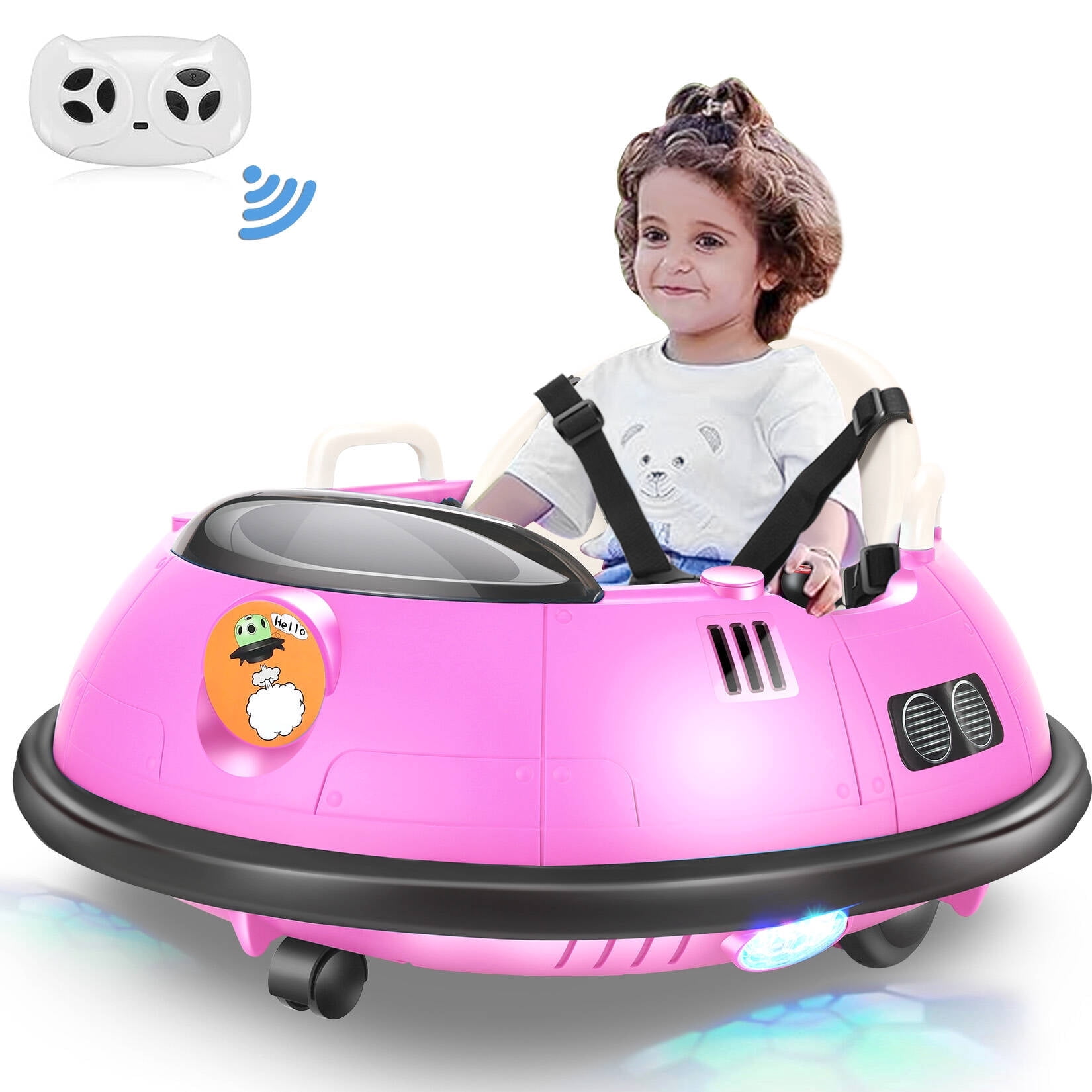 Funcid 12V Bumper Car Ride on with Remote Control, Kids Electric Baby ...