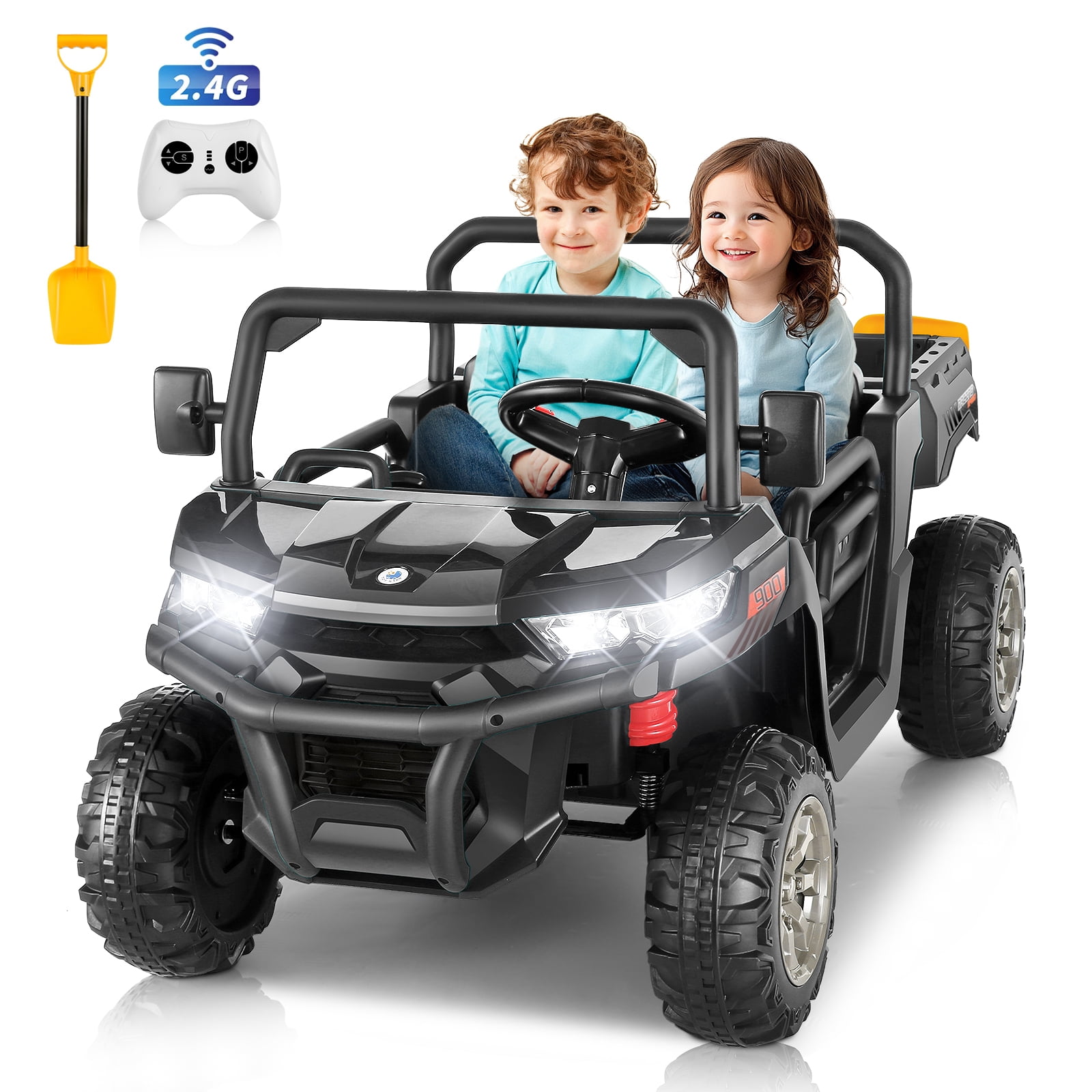 Funcid 24V Kids Electric Ride-on 2WD UTV Truck with Remote Control ...