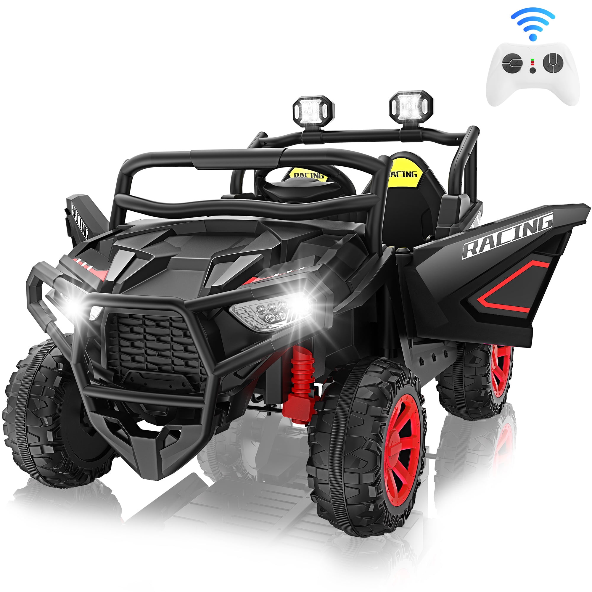 Funcid 24 Volt Ride on Cars, 2-Seater Ride on Toys with Remote Control ...