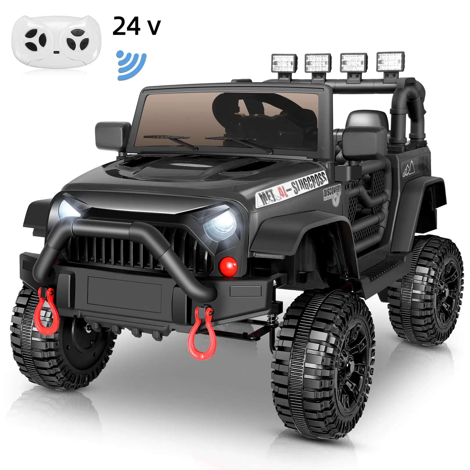 Funcid 24 Volt Ride on Toys with Remote Control, Electric Truck Car for ...