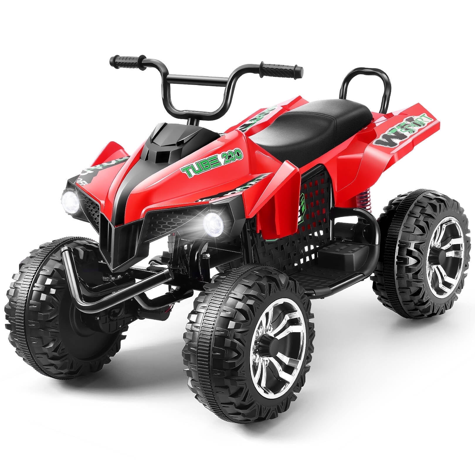 Funcid 24V 2-Seater Kids ATV, 4 Wheeler Electric Ride on Car with 400W ...