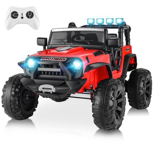 Funcid 24V Kids Ride on Car with Remote Control, 9AH Battery Powered ...