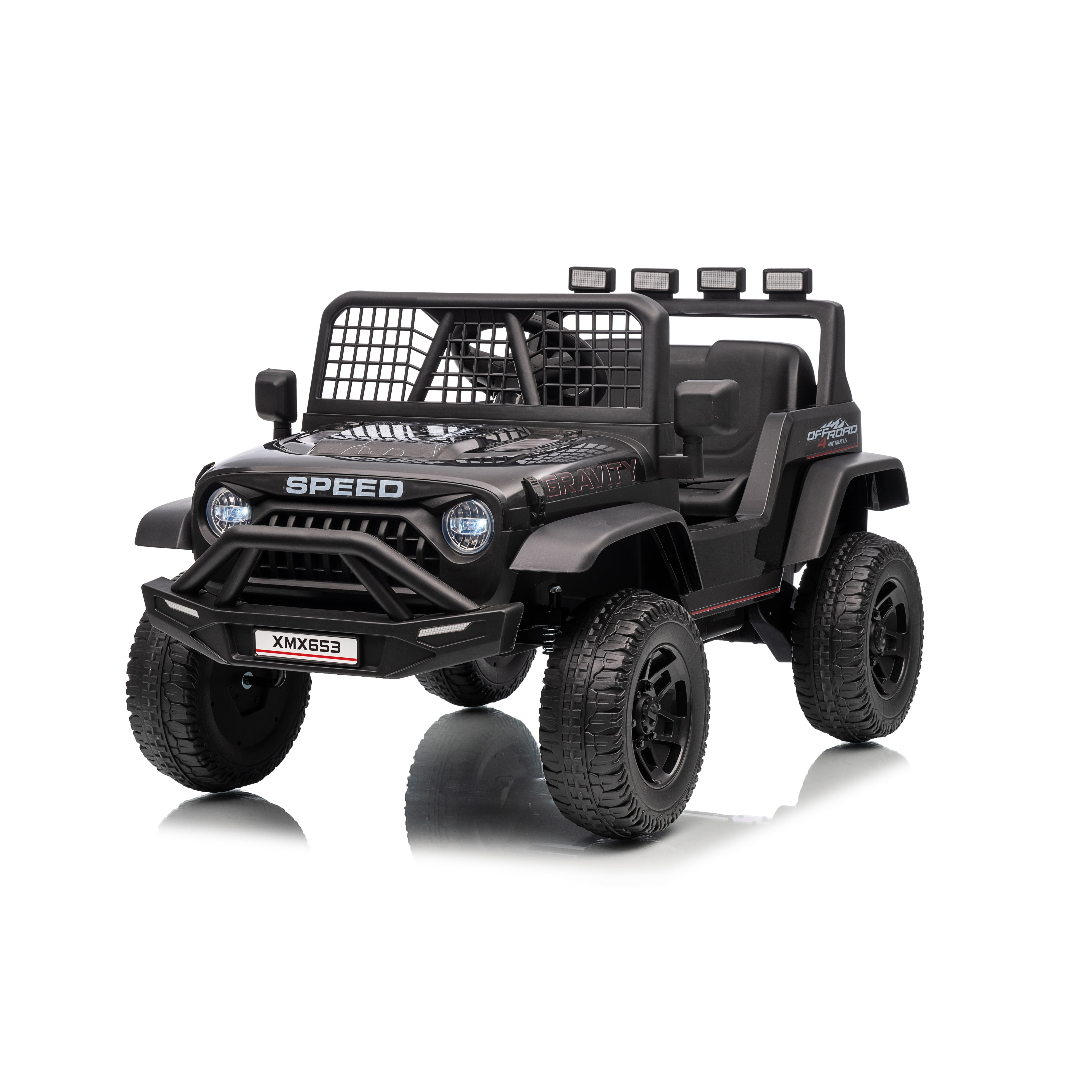 Funcid 24V Ride on Cars Truck with Remote Control, Electric Battery ...