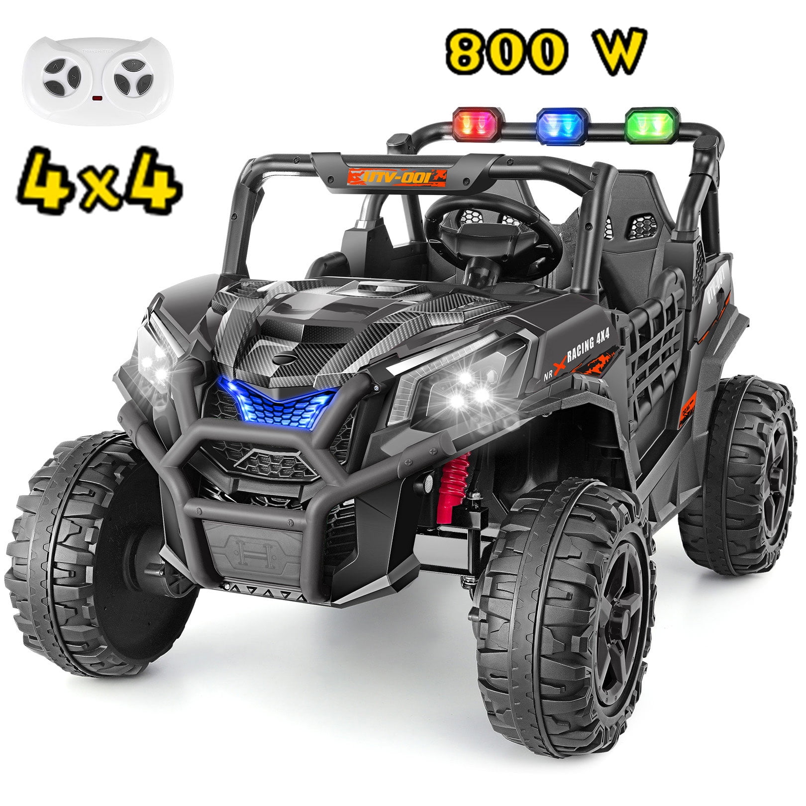 Funcid 24V Ride on Toys 4WD Ride on Cars with Remote Control, 2 XL ...