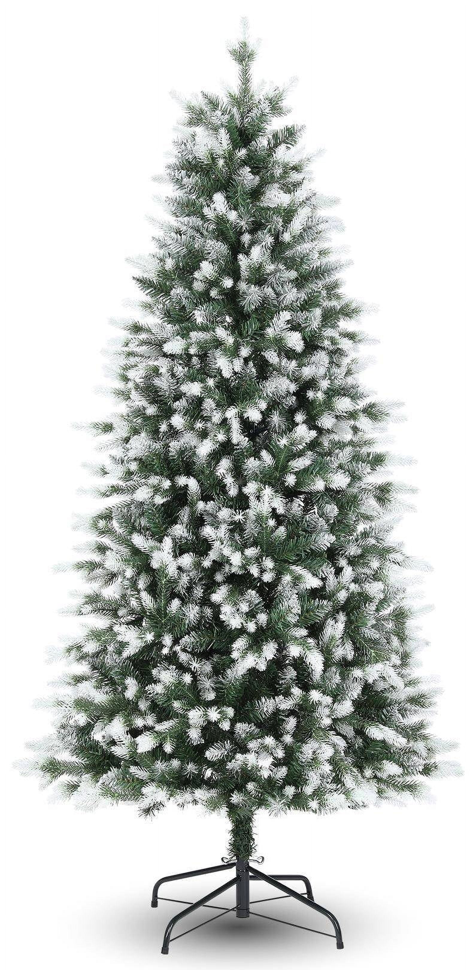 Funcid 6ft Artificial Christmas Tree with Mixed PVC & PE Branch Tips ...