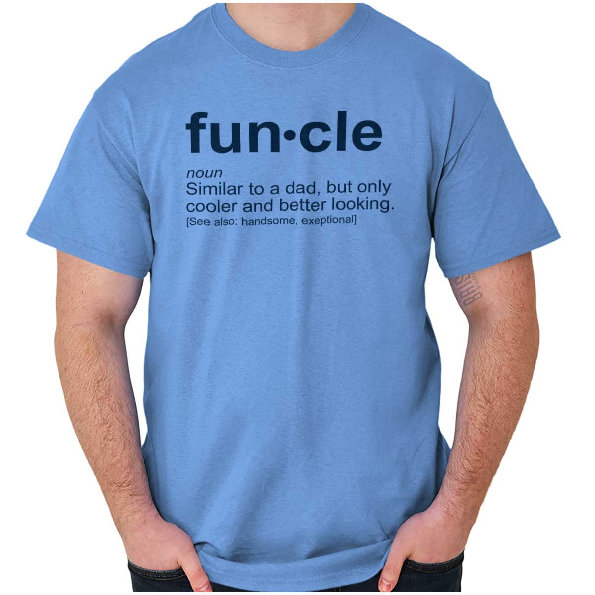 Funcle Fun Uncle Definition Cool Men's Graphic T Shirt Tees Brisco ...