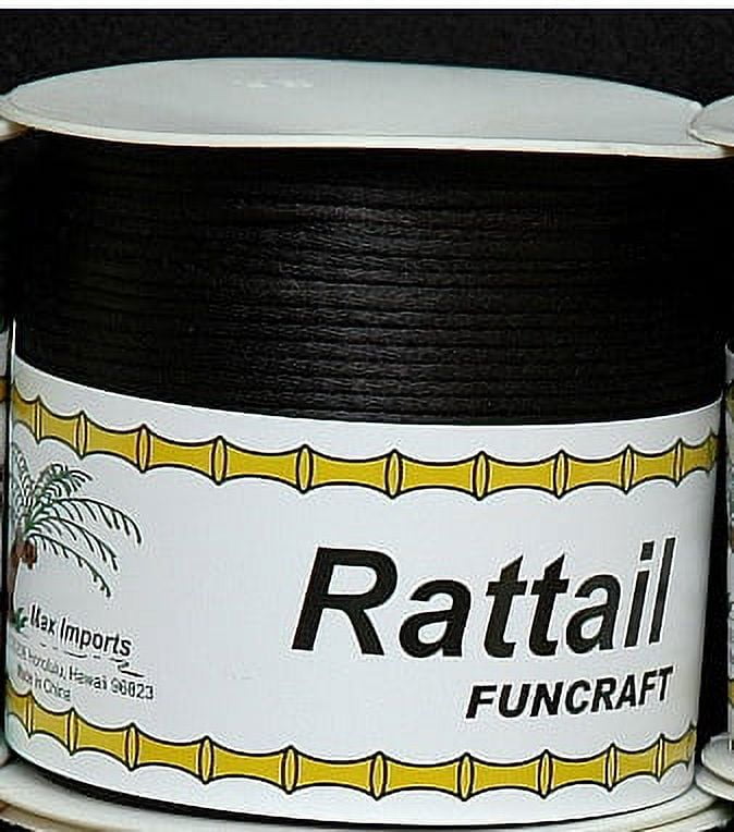 Funcraft 2 Millimeter Black Rattail, 200 Yd. - Walmart.com