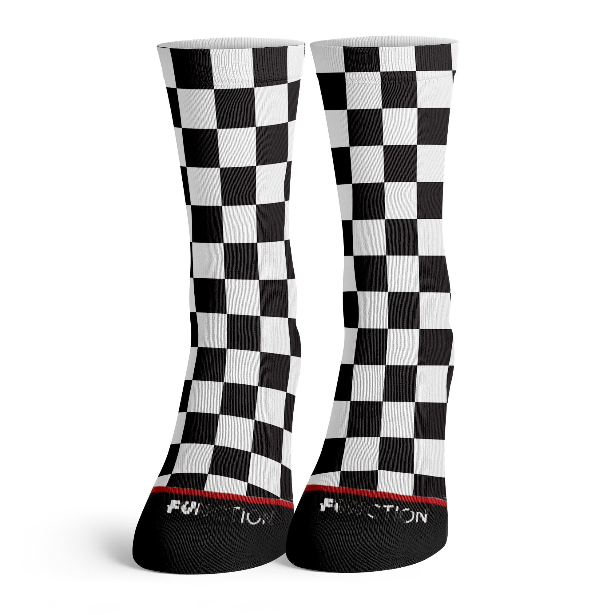 Function - Black And White Checkerboard Socks - Walmart.com