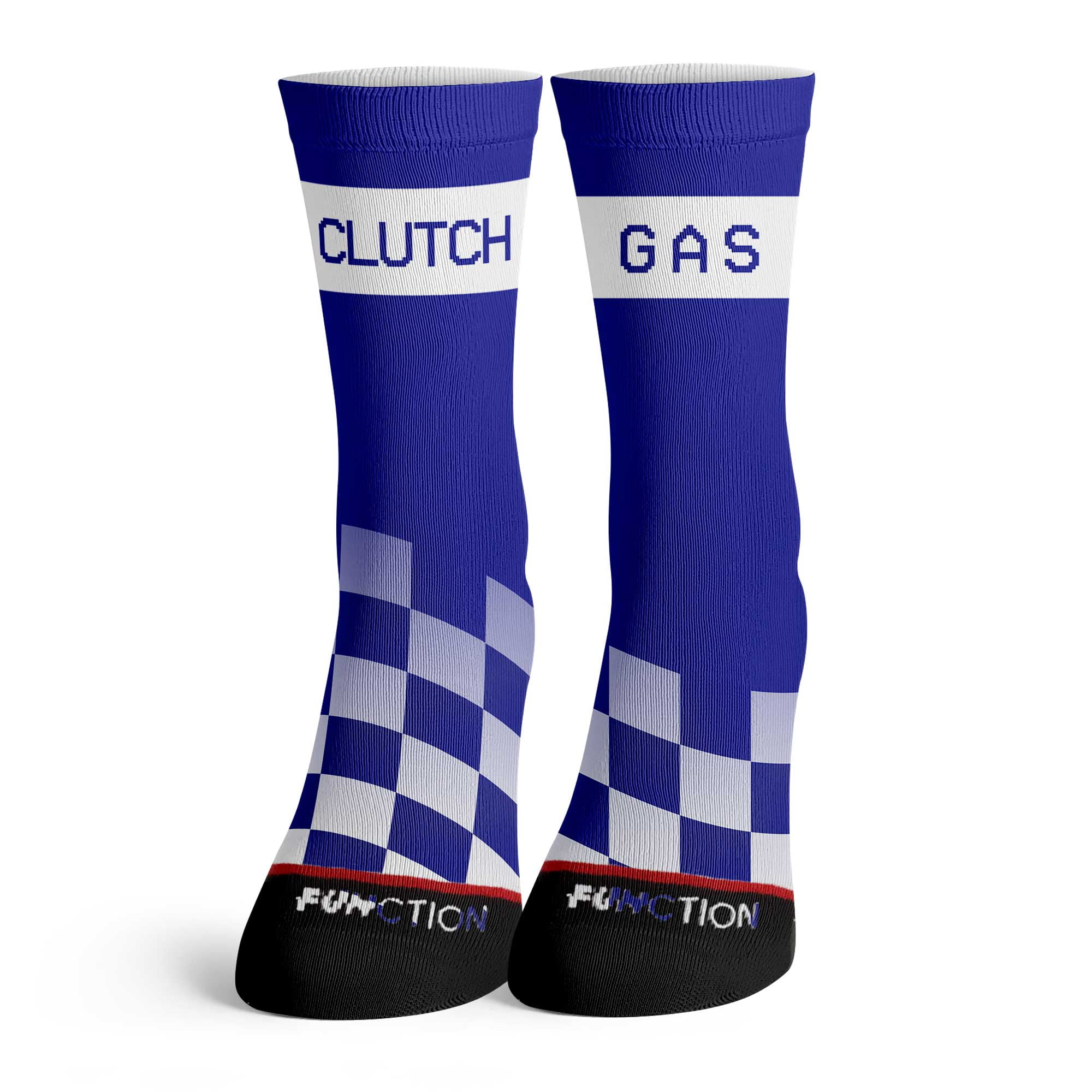 Function - Blue Clutch Gas Race Flag Socks Driver Car Racing Drift ...