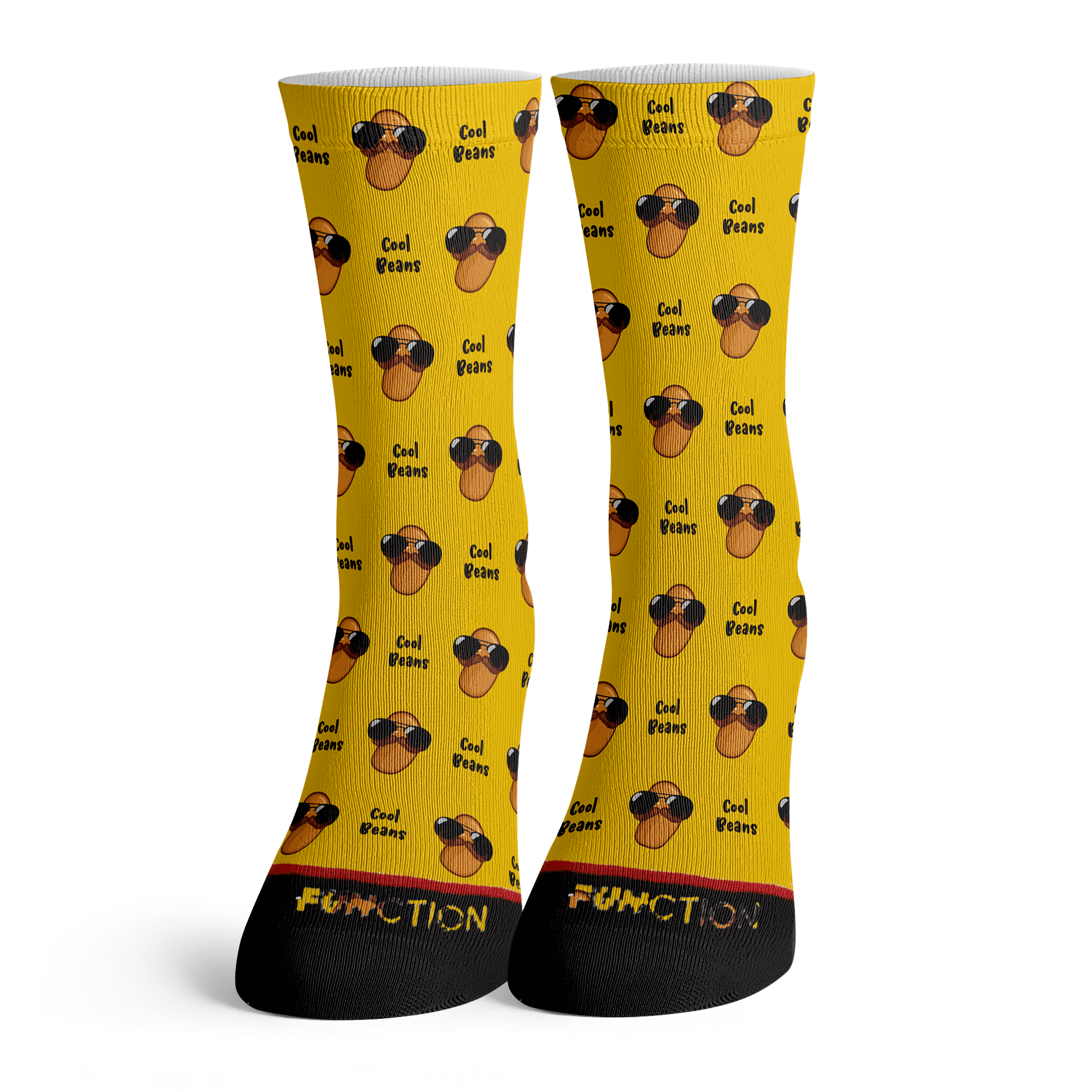 Function - Cool Beans Pattern Novelty Funny Fashion Socks - Walmart.com