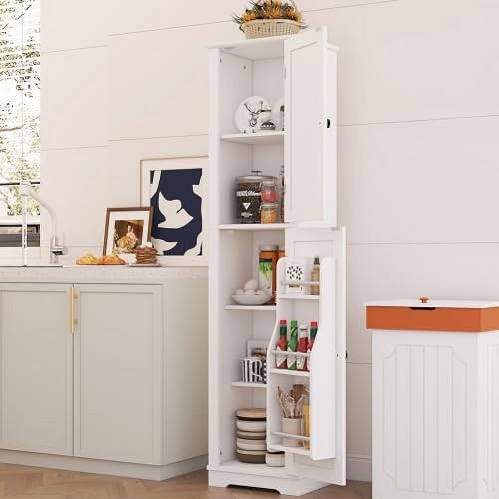 Function Home Tall Storage Cabinet, 64" Narrow Bathroom Cabinets ...