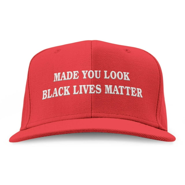 Function - Made You Look Black Lives Matter Red Snap Back Hat ...