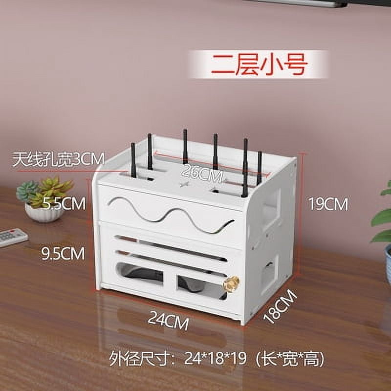 Function Wireless Wifi Router Storage Box Panel Shelf Wall Hanging / On ...