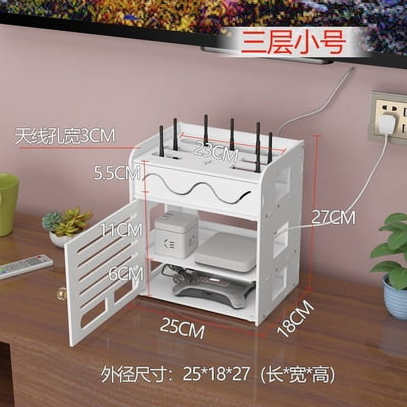 Function Wireless Wifi Router Storage Box Panel Shelf Wall Hanging / On ...