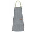 Functional Adjustable Apron With Striped Pattern and Two Pockets For ...