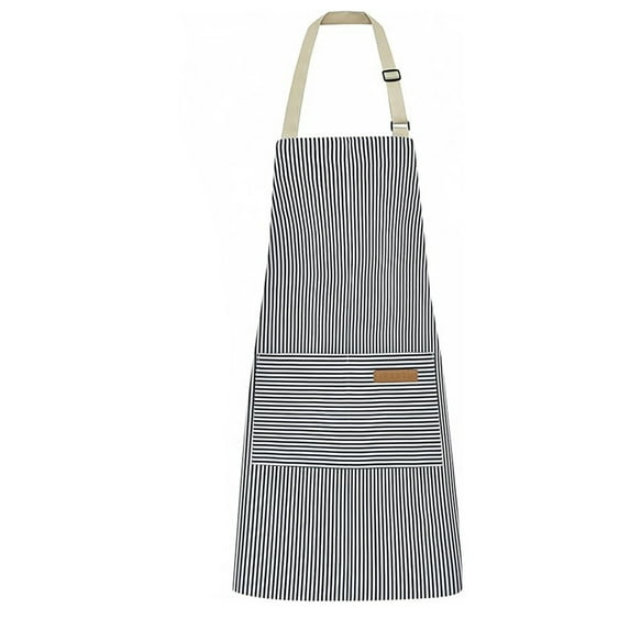 Functional Adjustable Apron With Striped Pattern and Two Pockets For ...