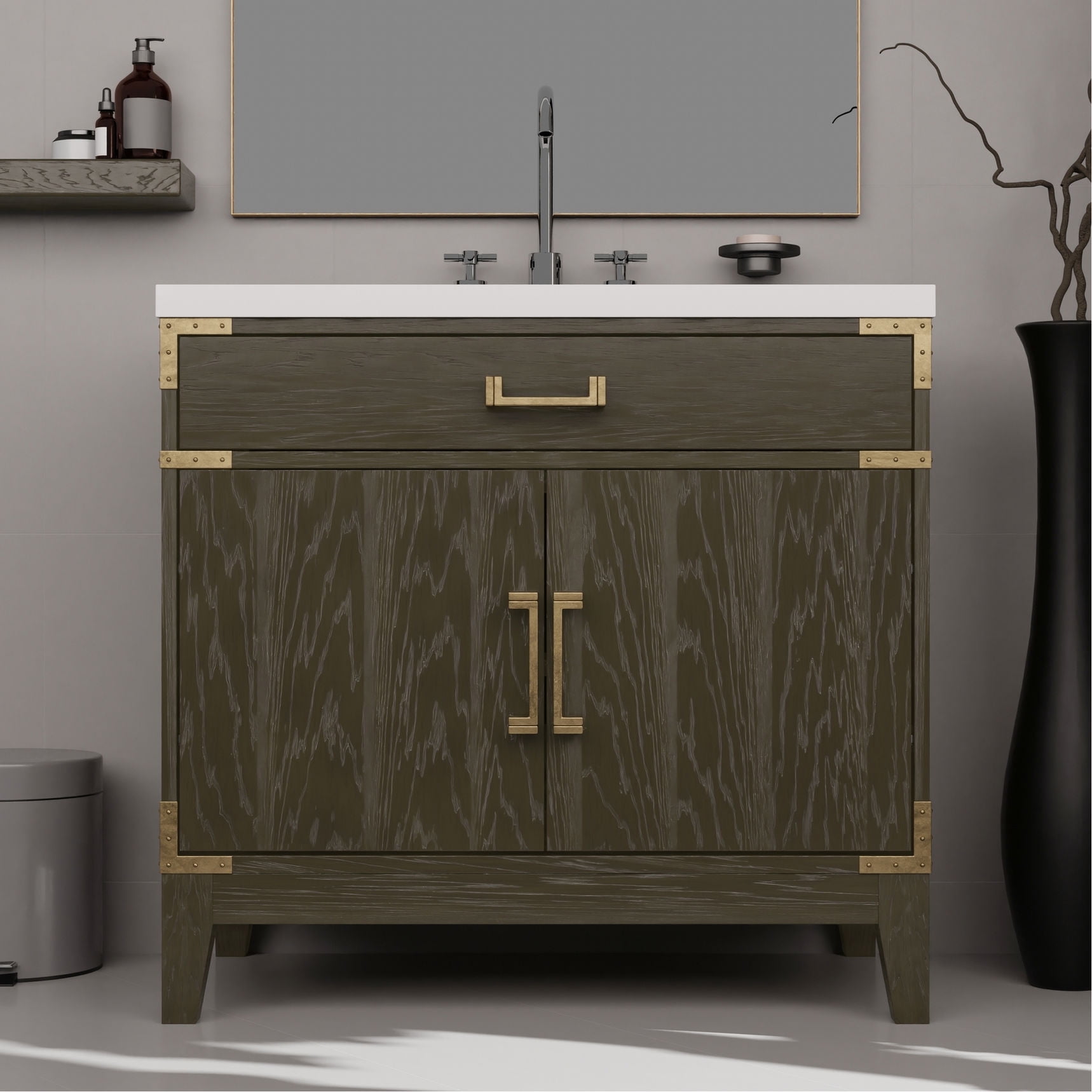 Functional Bathroom Upgrade - 36 - inch Vanity with Soft - Close ...