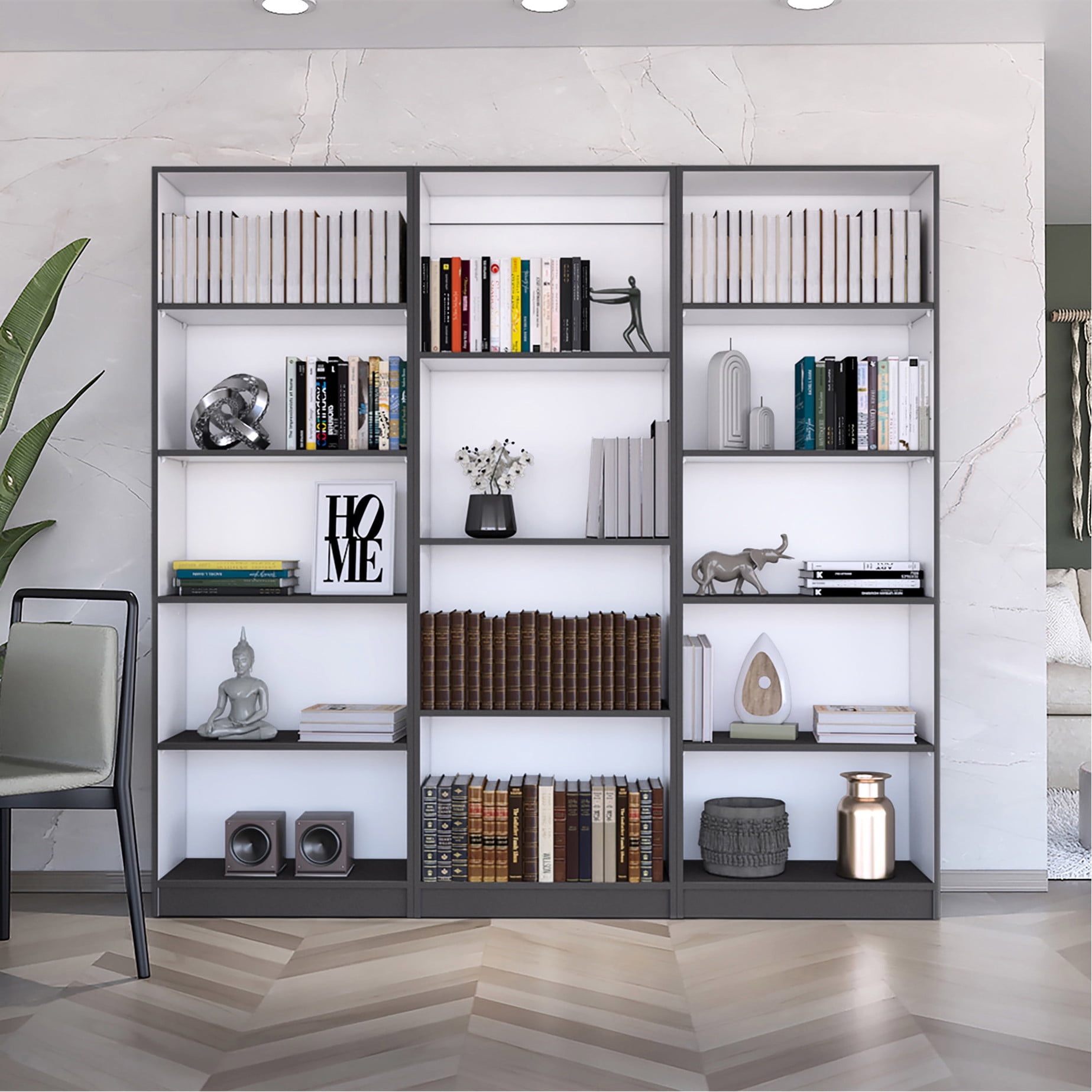 Functional Bookcase+Ample Shelf Room" - "Book Storage/Decor ...
