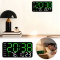 Functional Decorative LED Digital Wall Clock Frameless Digital Wall ...