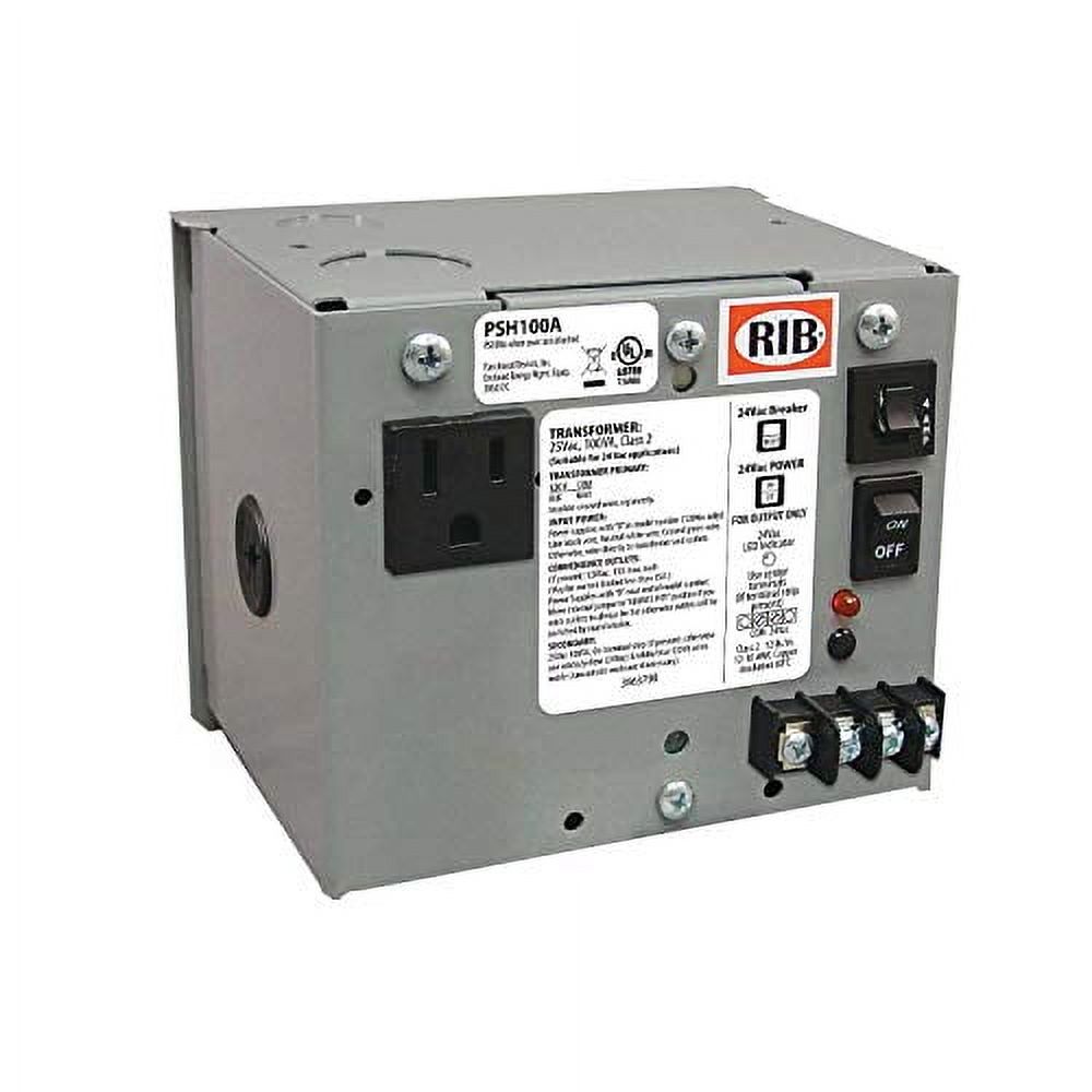 Functional Devices PSH100A Single 100 VA, 120 Vac to 24 Vac, UL Class 2 ...